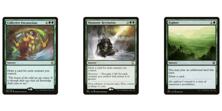 45 of the Best MTG Green Card Draw Sources for Commander