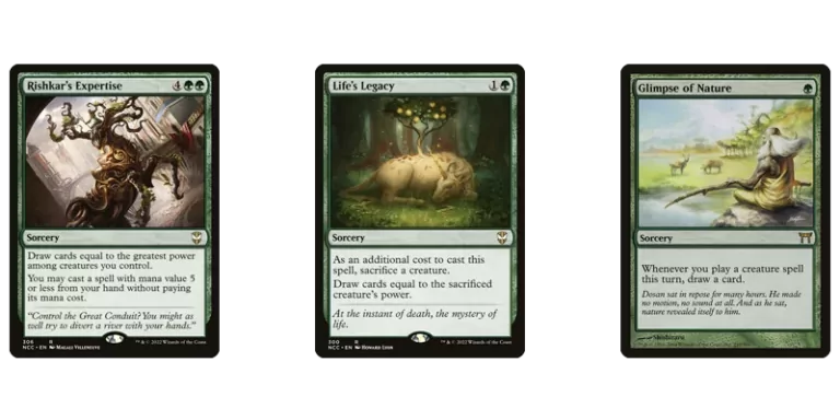 45 of the Best MTG Green Card Draw Sources for Commander