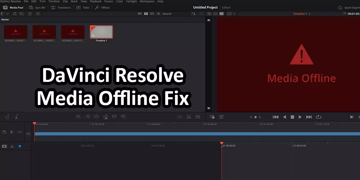 DaVinci Resolve Media Offline but Audio Plays? Let's Fix It!